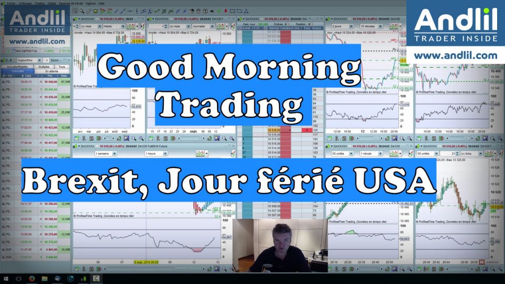 Good Morning Trading, Brexit, Jour férié aux USA